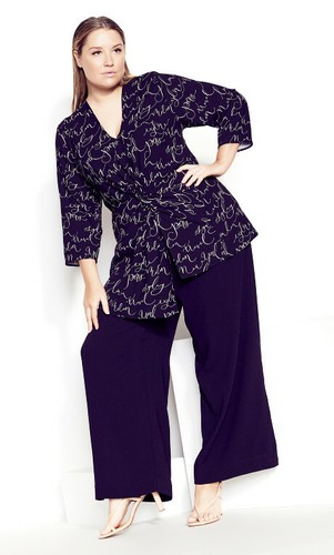 "City Chic - Refinity" Black Jet Set Top. Size XS. BNWT | eBay