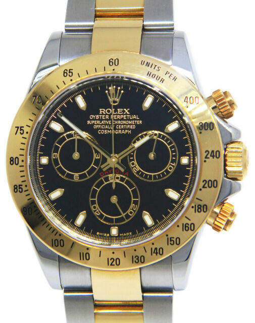 Rolex Cosmograph Daytona Men's Black Oysterlock Clasp Watch - 116523 ...