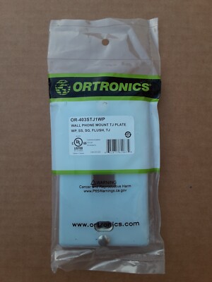 Ortronics TracJack 1-Port Stainless Steel Faceplate OR-403STJ1WP NEW | eBay
