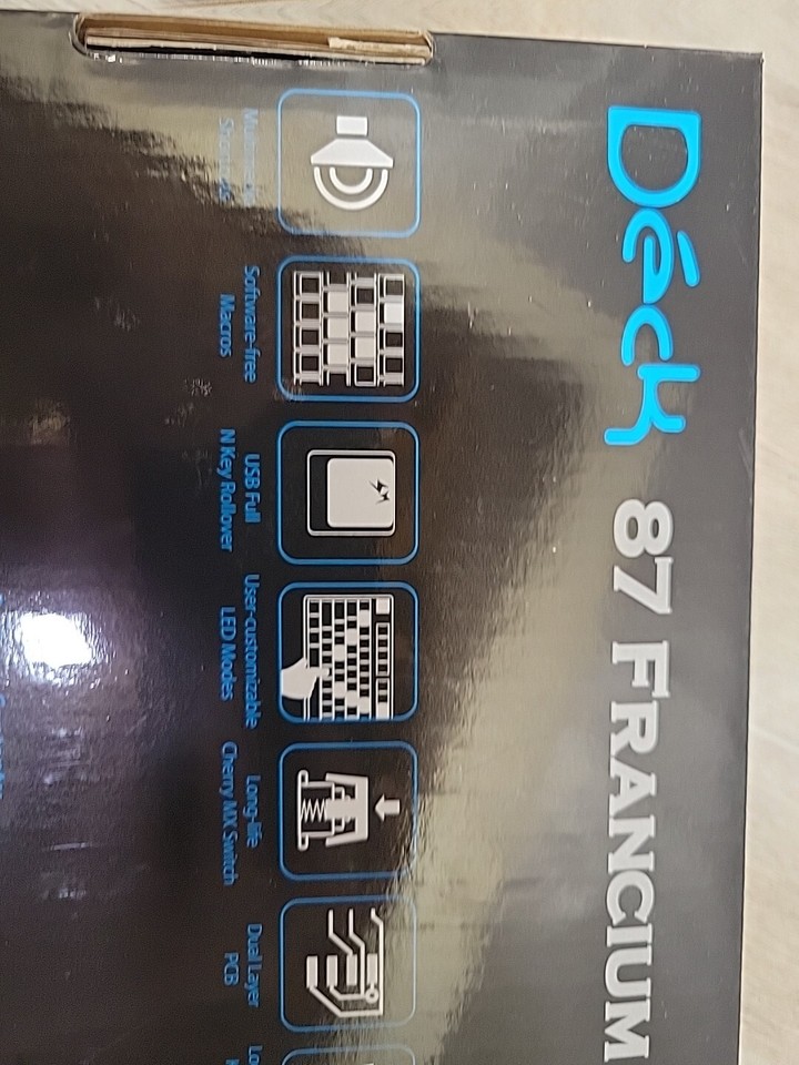 Deck 87 Francium Pro Gaming Keyboard N Key Rollover Illumination Mechanical USB | eBay