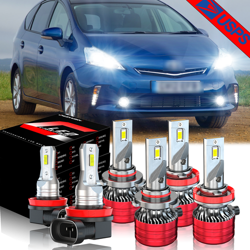 For Toyota Prius 2012- 2014 LED Headlight High / Low beam+ Fog Light ...