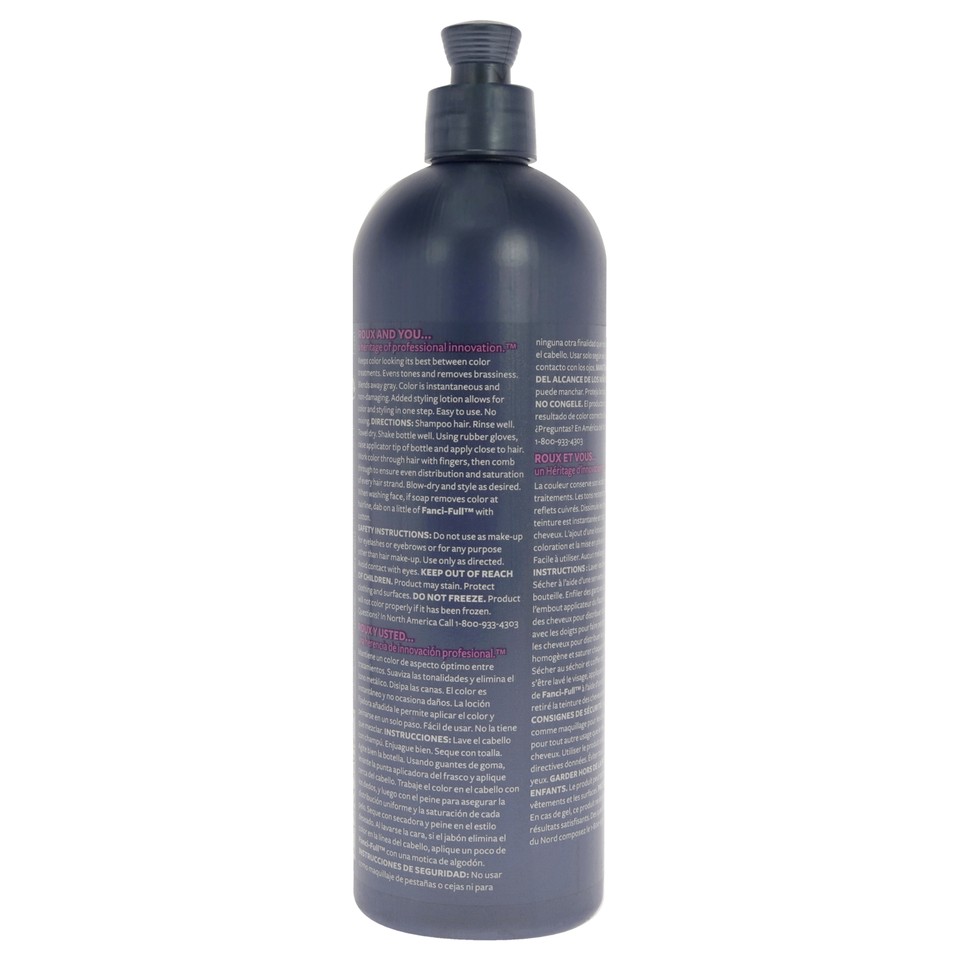 Roux Fanci-Full Hair Color - 12 Black Radiance - 15.2 oz Demi-Permanent ...