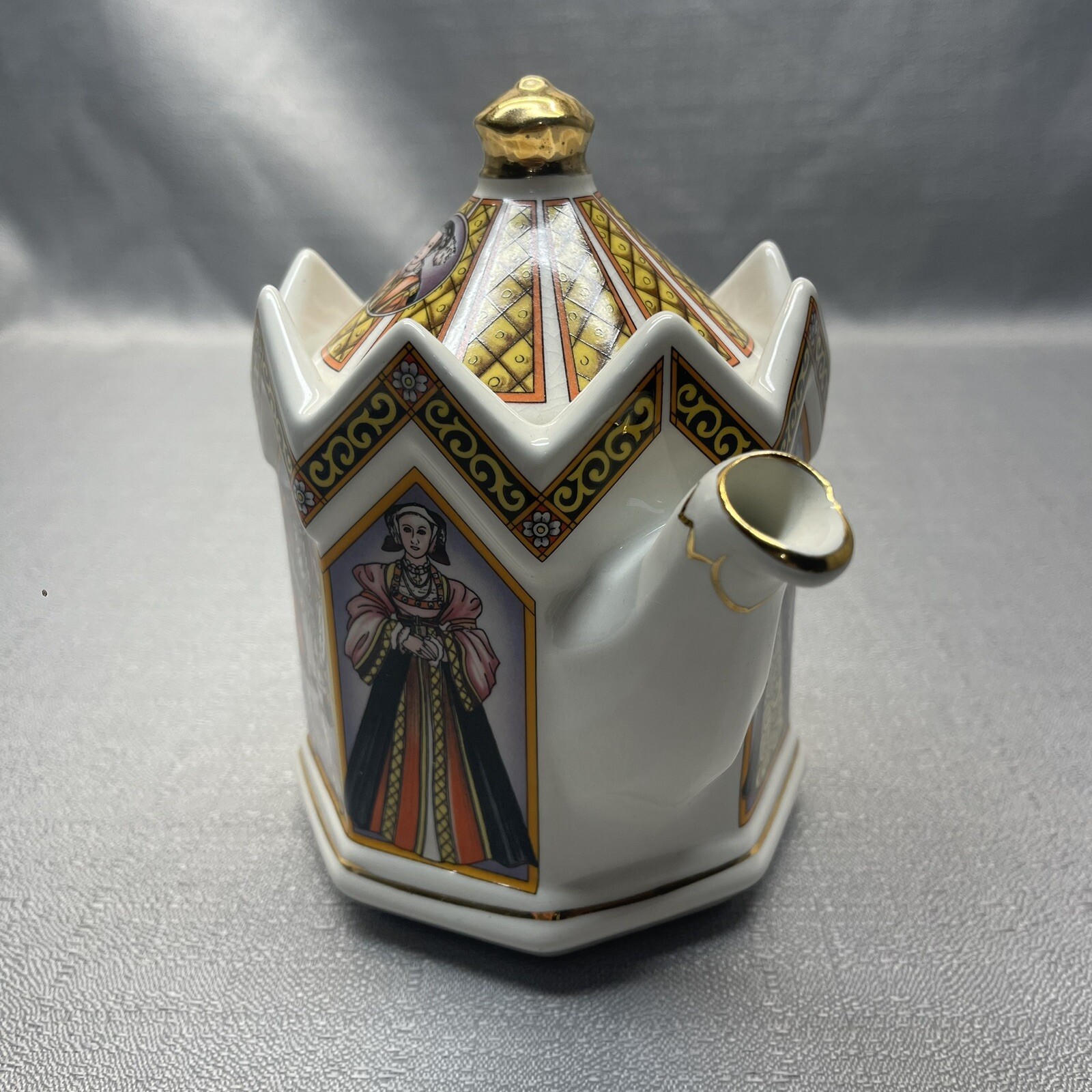 Vintage Sadler England Teapot 4440 King Henry VIII and His 6 Wives ...