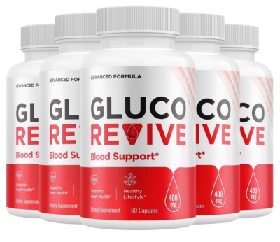 (5 Pack) Gluco Revive Capsules - GlucoRevive All Natural, Glyco ...
