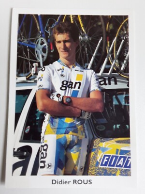 CYCLISME Carte cycliste DIDIER ROUS Équipe GAN 1994 . | eBay