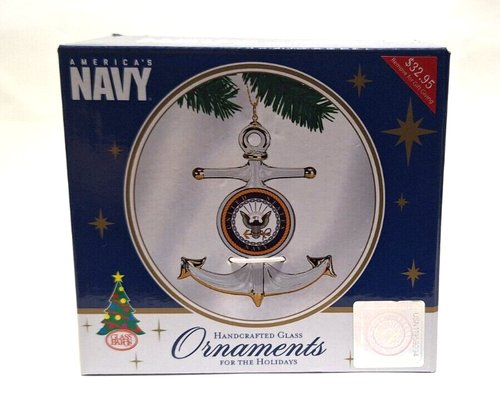 Glass Baron Navy Anchor Ornament Graduation Gift Veteran Christmas ...