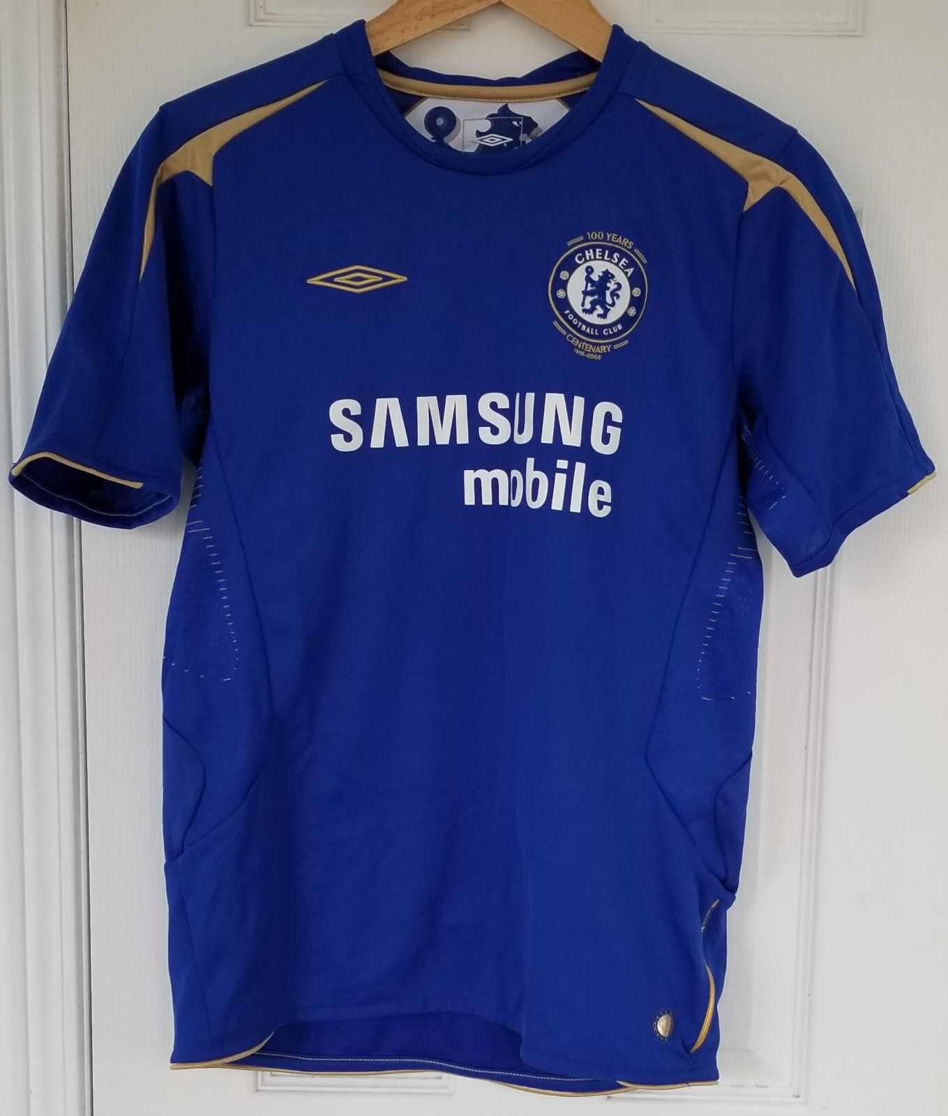 CHELSEA FC Umbro Centenary 2005 2006 Home Men Blue Go… - Gem