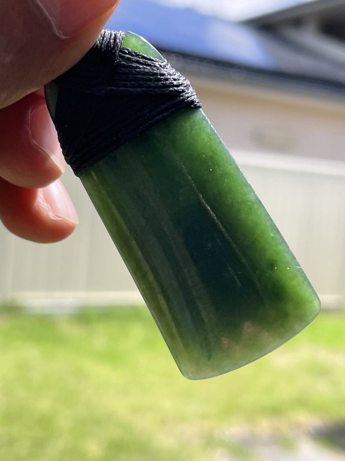 SMALL Nephrite Pounamu Maori ADZE TOKI New Zealand RARE MARSDEN GRASS ...