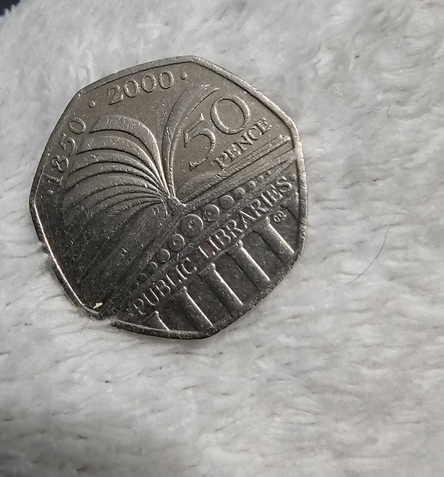VERY RARE *** Public Libraries 1850-2000 circulated 50p coin | eBay UK