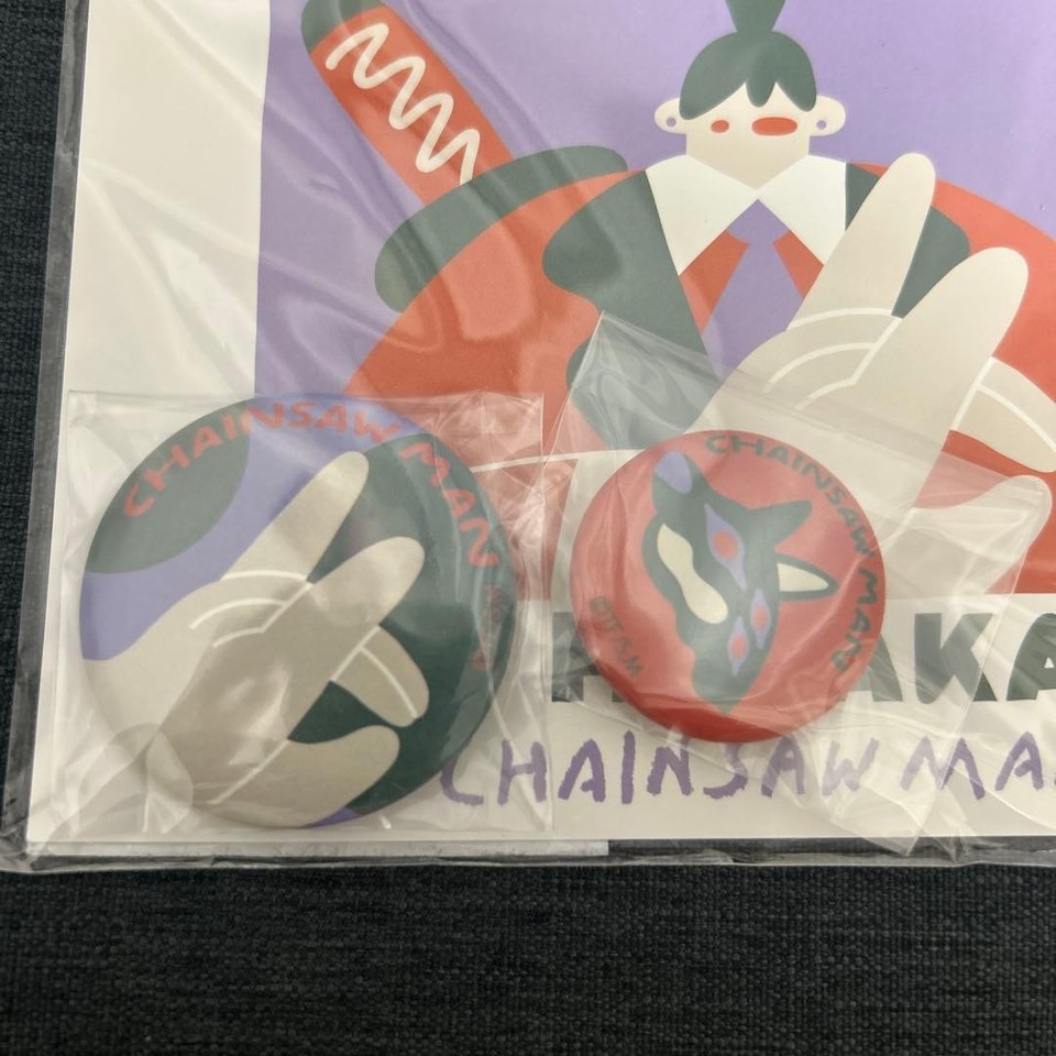 SAYORI WADA Chainsaw Man Aki Hayakawa Pin Badge & Postcard Set | eBay