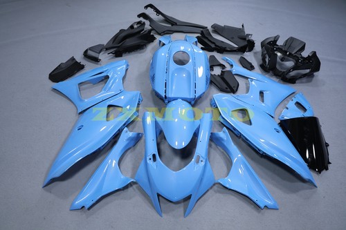 Gloss Light Blue Carbon Fiber Style Fairing Kit for Yamaha YZF R7 2022 ...