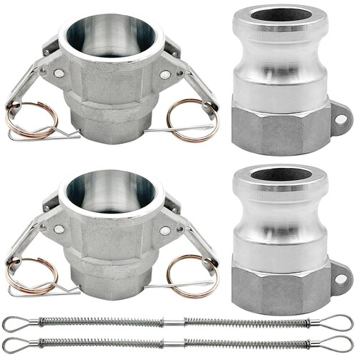 2 PCS Type A and Type D, Aluminum Cam Lock Fittings Cam Groove Fitting ...