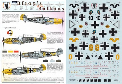 EAGLE STRIKE DECALS 1/48 Messerschmitt Bf 109E-4/7 JG 52 JG 54 JG 77 ...