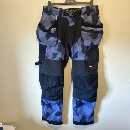SNICKERS 6902 Camouflage FlexiWork trousers Size 52 (36W 32L) cordura ...