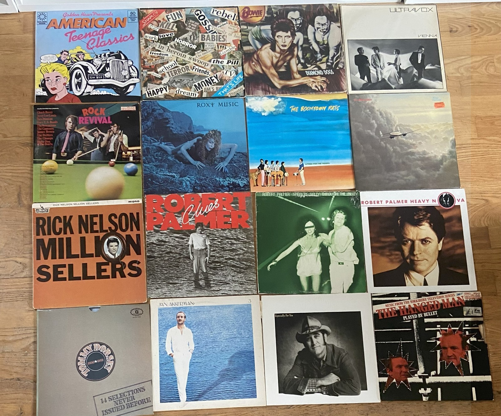 vinyl records joblot x 16 LP's - Bowie, Sham 69, Roxy Music | eBay UK