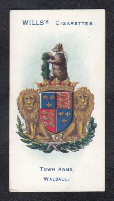 Vintage 1906 British Arms Card WALSALL | eBay