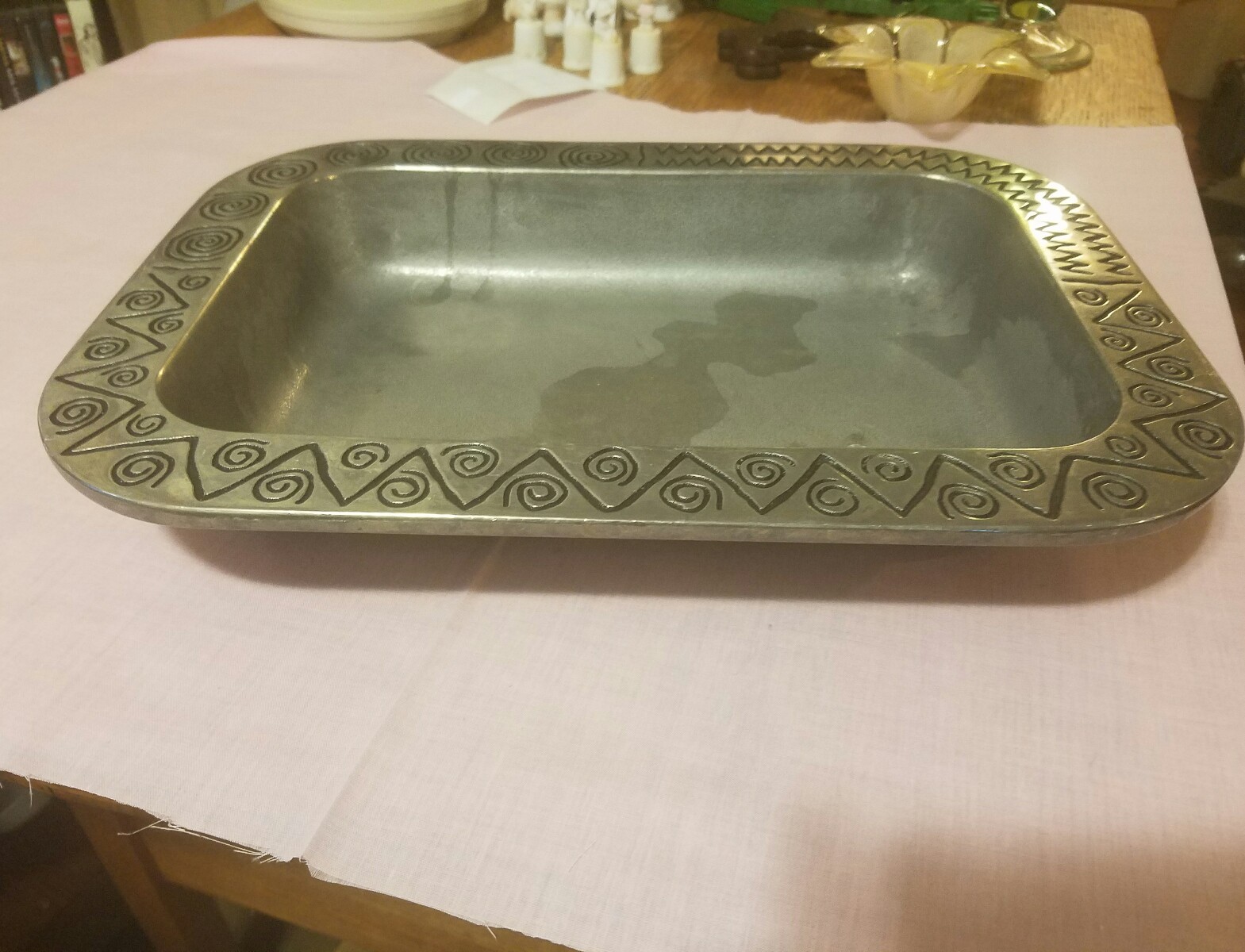 The Wilton Co RWP Large Rectangle Vintage Armetale Platter Tray "FUTURE ...