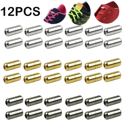 12X Buckle Lock Shoe Laces Elastic Lazy Shoelaces Ties Shoelace Screw ...