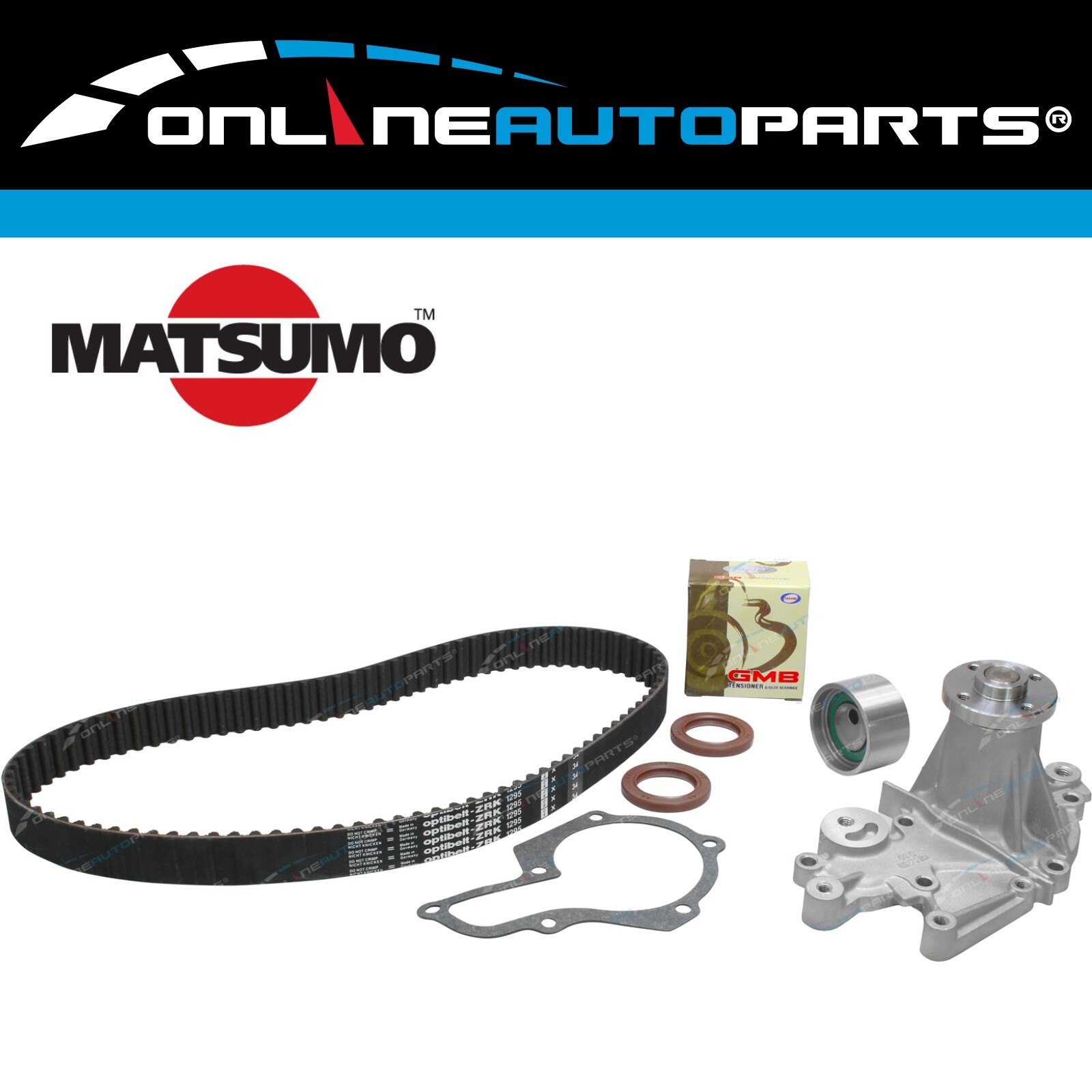 Timing Belt + Tensioner + Water Pump for Suzuki Jimny SN413 JB33 1.3 ...