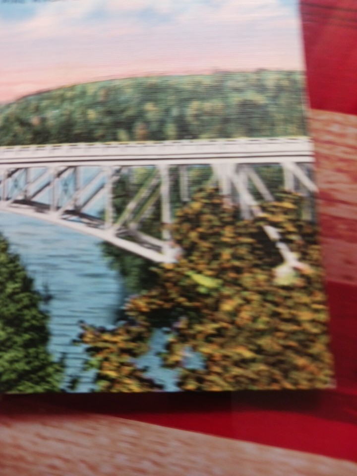 a Vintage 1930s Postcard Mortimer Cooley Bridge Pine River Manistee MI sample | eBay