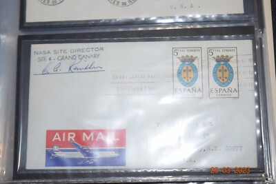 ESPANA: Tracking St." Site Director-Signed, Gemini 8 Recovery Cover, 05 ...
