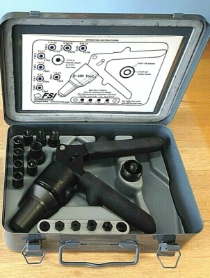 NOS FSI HYDRAULIC BLIND RIVET Kit Riveter Rivnut Nutsert Install Tool ...