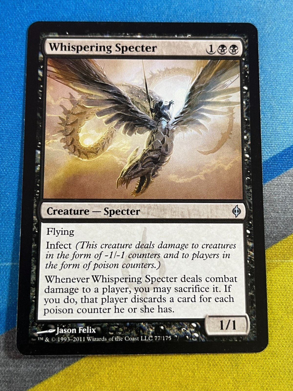 Magic the Gathering MTG New Phyrexia WHISPERING SPECTER | eBay