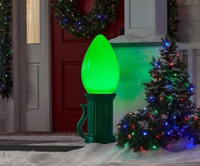 3 ft Battery Operated LED Jumbo Bulb Holiday Yard Decor Prop *Multiple ...
