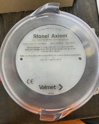 Axiom Stonel AN Limit Switch Valve Controller AN35S1MC17RA-GMA33 New In ...