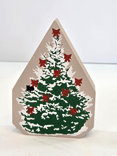 Cat's Meow Village Christmas Spruce Tree Red Bows Accessory | eBay