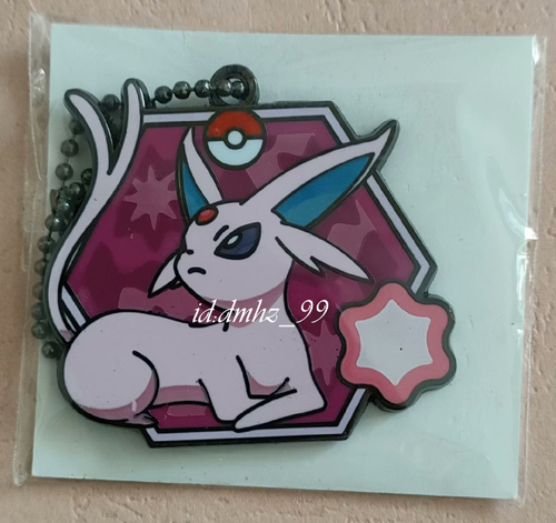 Pokemon & Masterkong Metal Espeon Backpack Bag Charm Chain Pin Badge ...