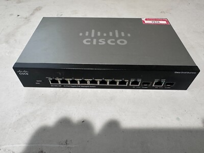 Cisco Systems SG300-10PP / 10-Port Gigabit PoE Managed NO POWER ADAPTER ...