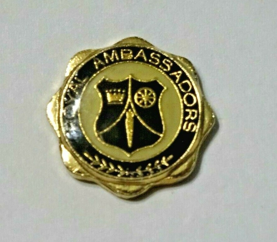 ROYAL AMBASSADORS ~ BLACK AND GOLD TONE LAPEL PIN | eBay