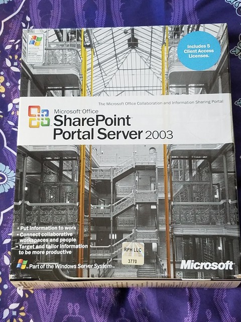Microsoft SharePoint Portal Server 2003 (5 Client/s, 1 Server/s) for ...