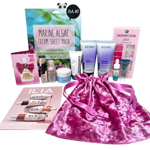 ULTA BEAUTY 12pc Travel Gift Bag Set Skincare Makeup Perfume Hair ...