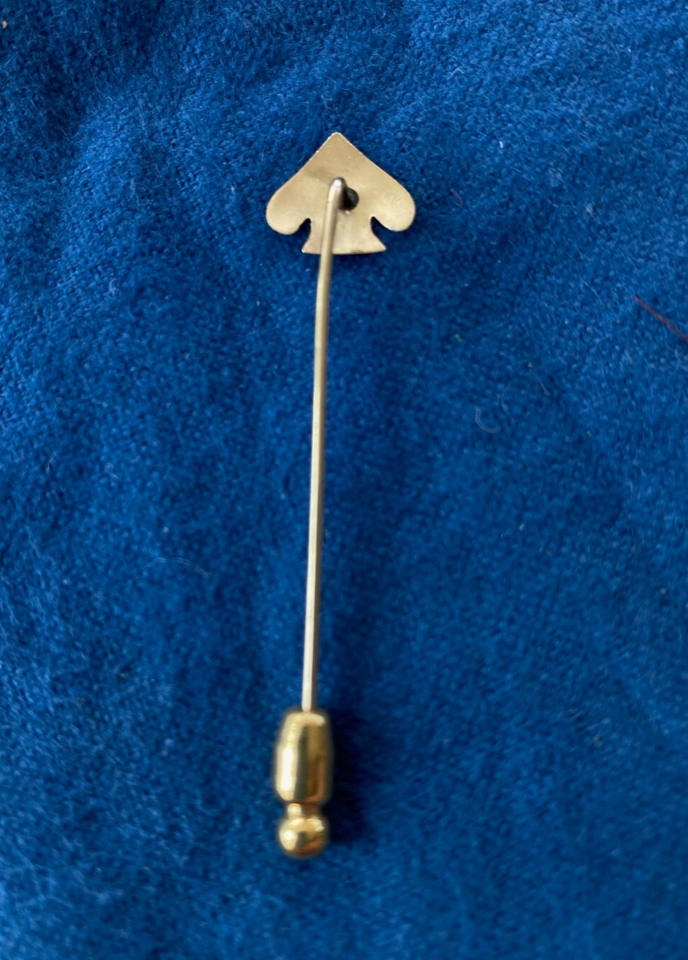 Vintage 14K Gold Spade Stick Pin | eBay
