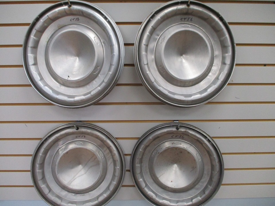 1956 CHEVROLET BEL AIR NOMAD 150 210 Wheel Cover Hubcaps OEM SET 56 | eBay