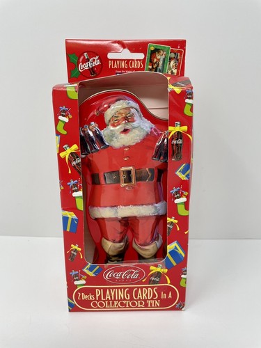 Coca Cola Santa Claus Playing Cards In Collector Tin 2 SEALED decks ...