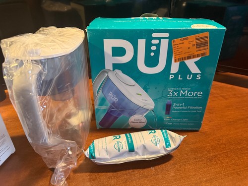 PUR Plus 11 Cup Pitcher Water Filtration System - Color Classic Blue | eBay