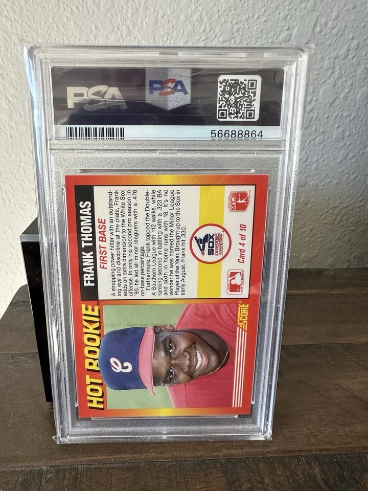 1991 Score Hot Rookie Frank Thomas White Sox PSA 9 | eBay
