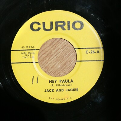 JACK & JACKIE b/w GLITTERS Teen Folk 45rpm Hey Paula b/w Walk Right In ...