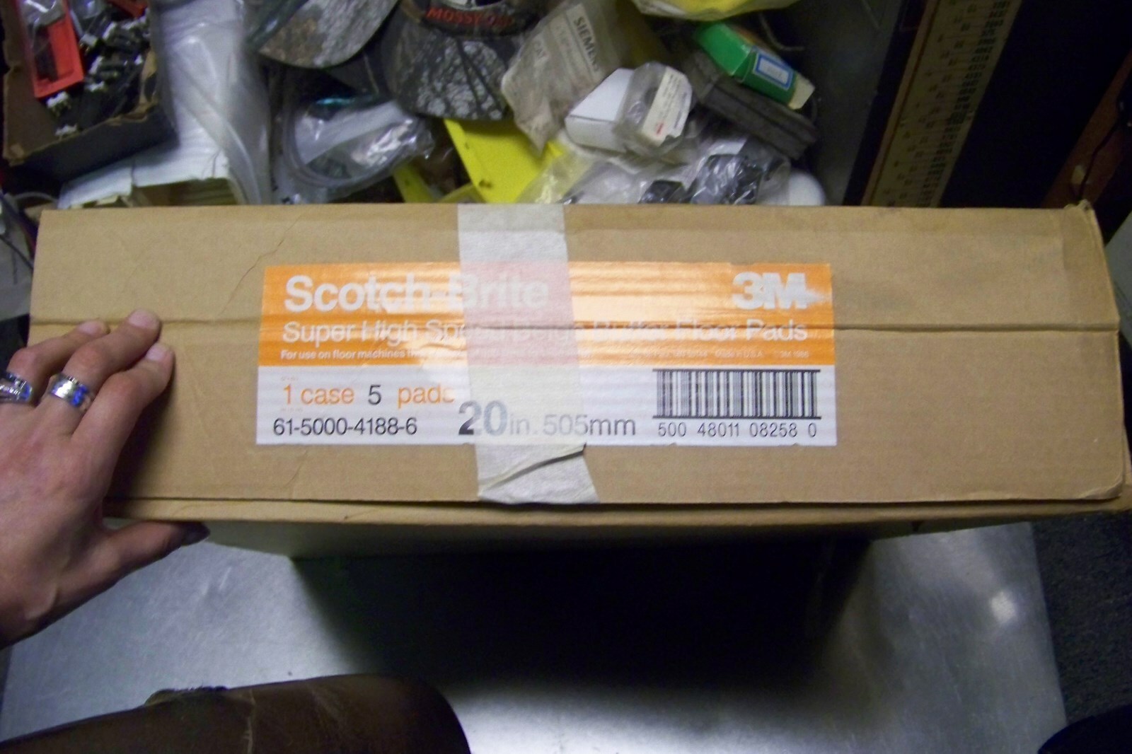 3M Beige 20" Buffer Pad Case of 5 Super High Speed 61-5000-4188-6 Dry ...