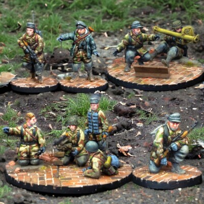 WW2 German Fallschirmjäger HQ & Support Units 28mm ideal for Bolt ...