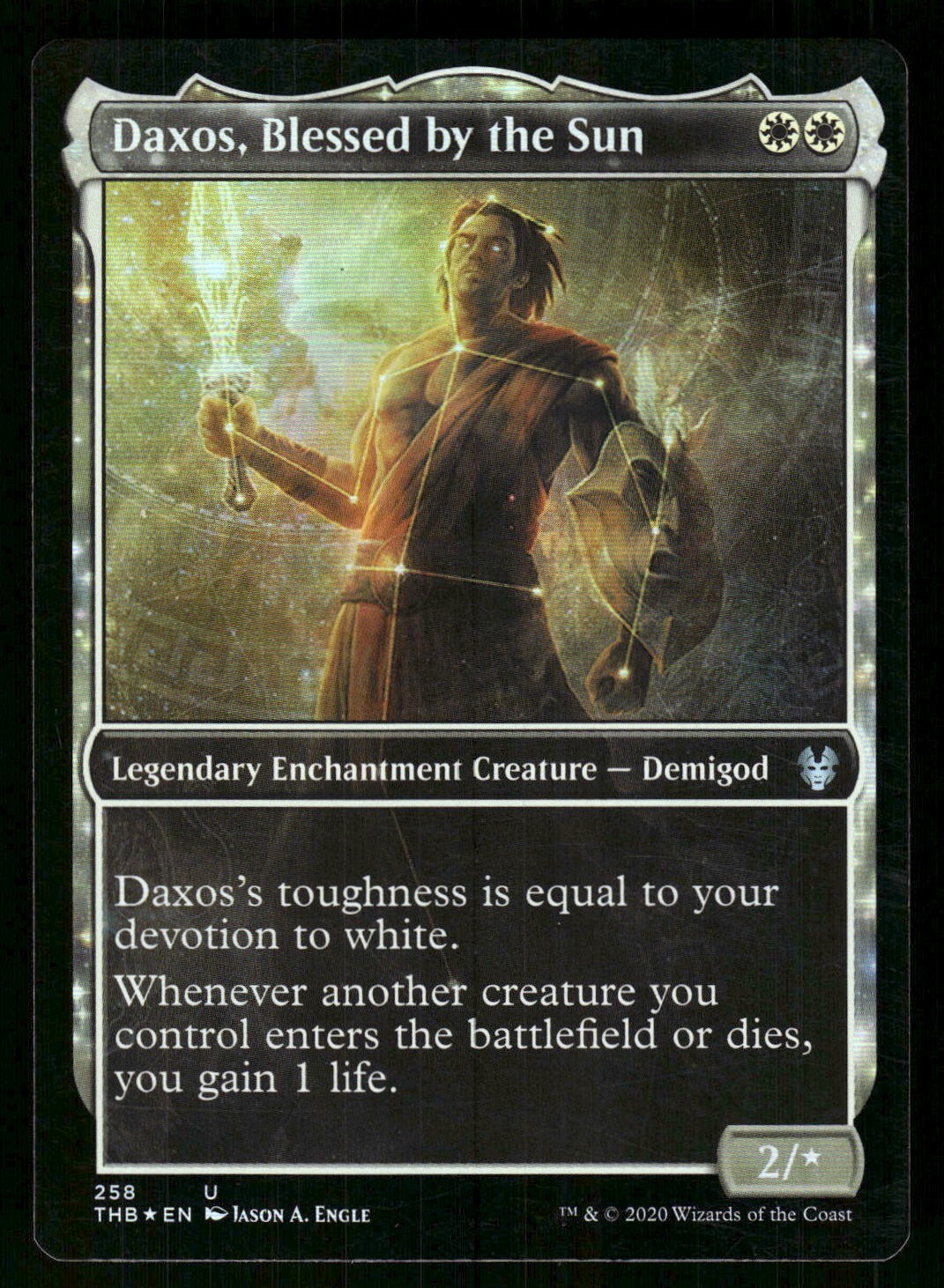 MTG Theros Beyond Death Daxos, Blessed by the Sun Foil 258/254 NM/MT | eBay
