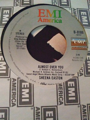Sheena Easton, Almost Over You ~ 1983 EMI America 45 +sleeve | eBay