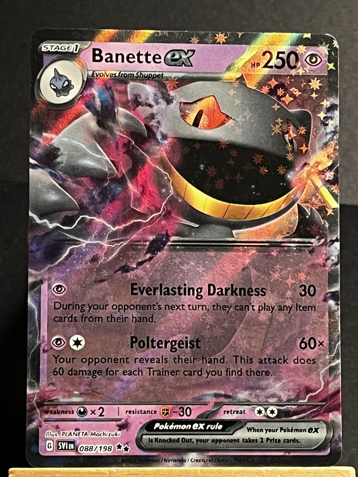 NM Pokemon Scarlet and Violet Banette EX Double Rare 088 #088/198 | eBay