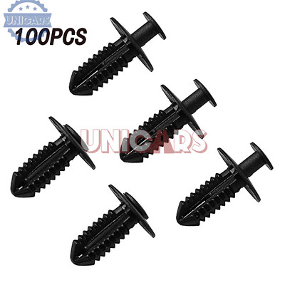 100x For Mercedes Benz Fender Liner Fastener Rivet Retainer Clips ...