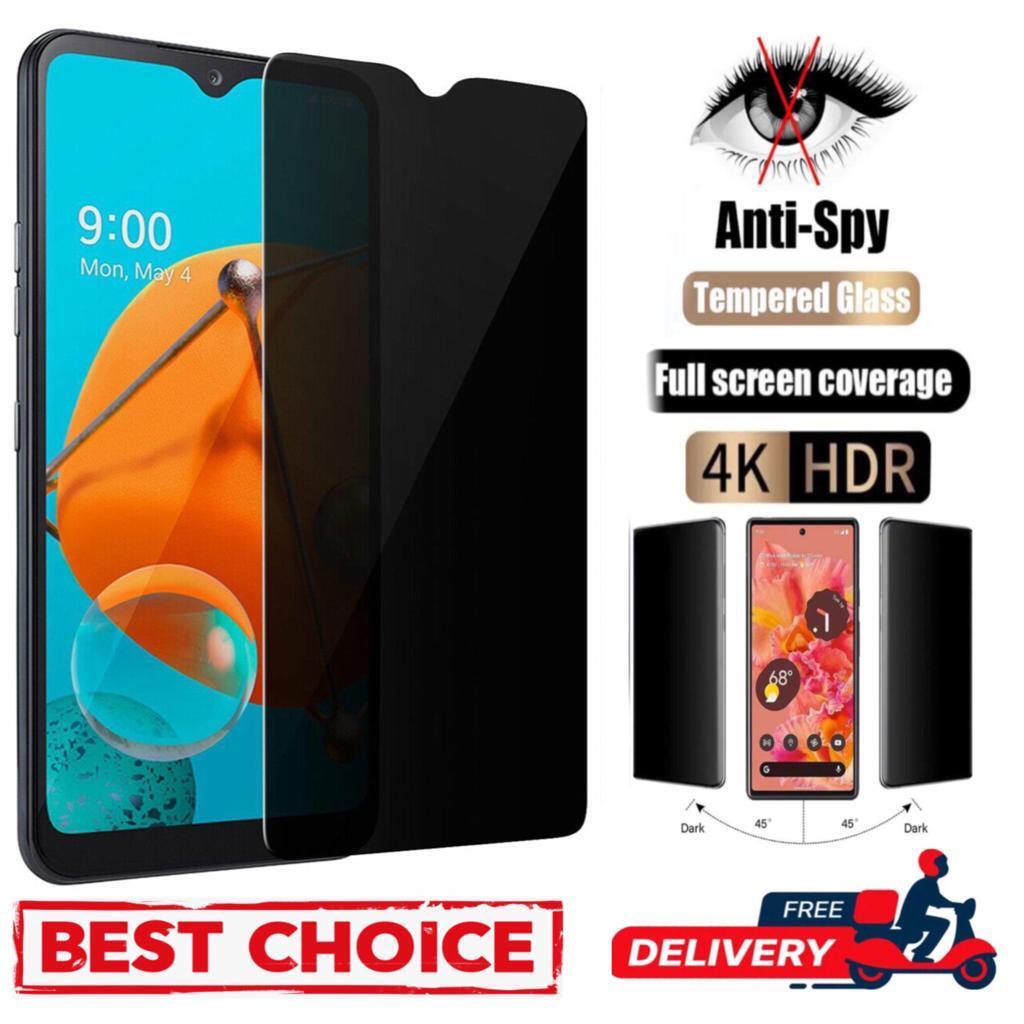 Privacy Tempered Glass Screen Protector Anti-Spy For Lg K50s Lenovo K13 ...