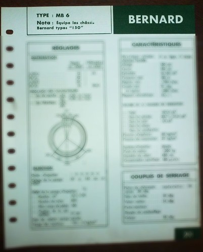 MB6 - Fiche Technique Bernard | eBay