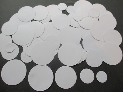 DIE CUT -CIRCLES 25 WHITE CARDSTOCK | eBay